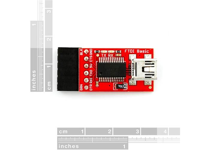 FTDI Basic Breakout Board - 5V USB to Serial Adaptor